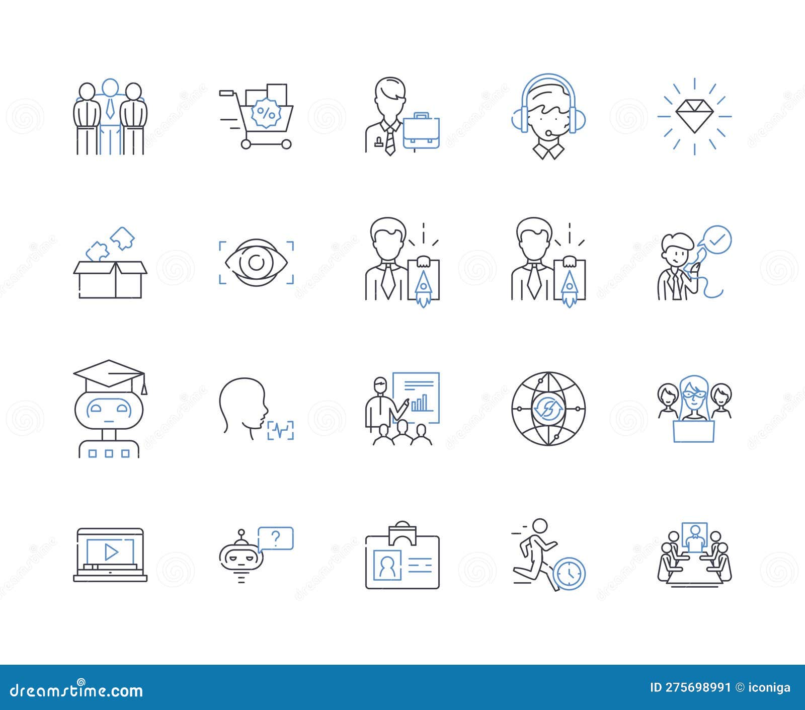 Guidance Direction Line Icons Collection Compass Navigate Advice Route Map Lead Direction