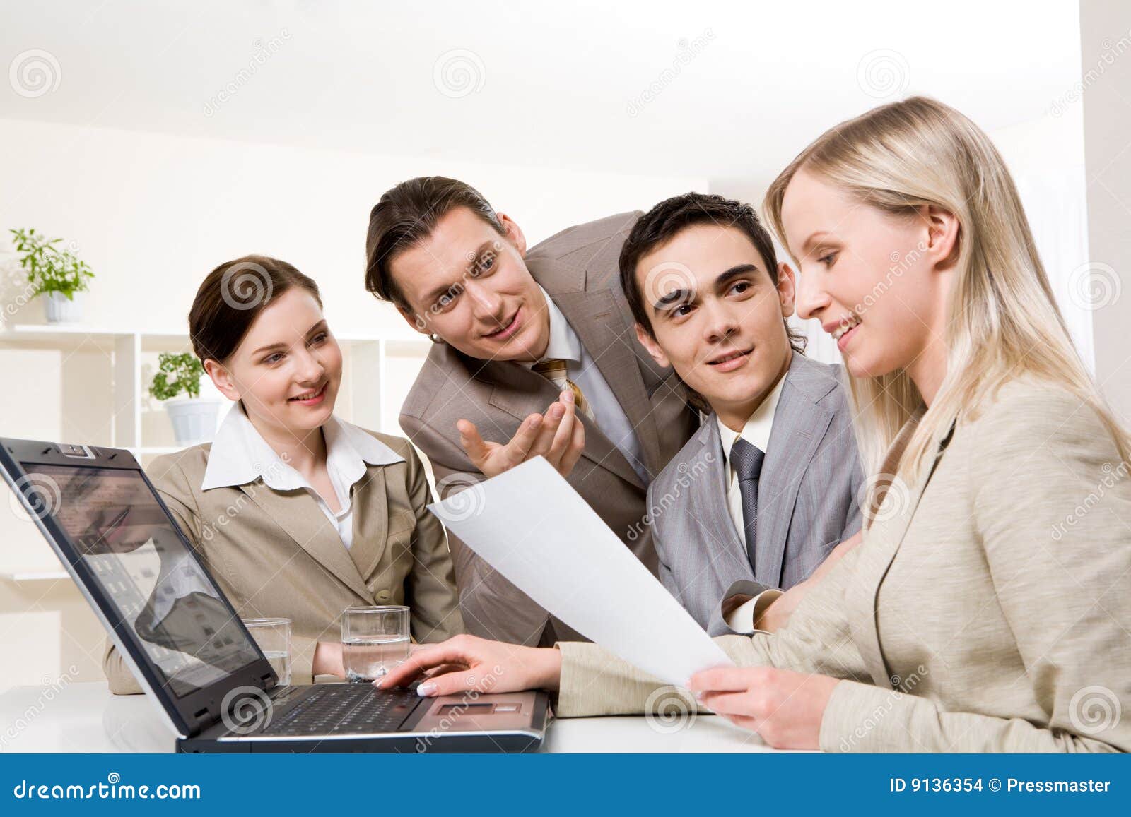 Consulting stock photo. Image of laptop, executive, cooperation - 9136354