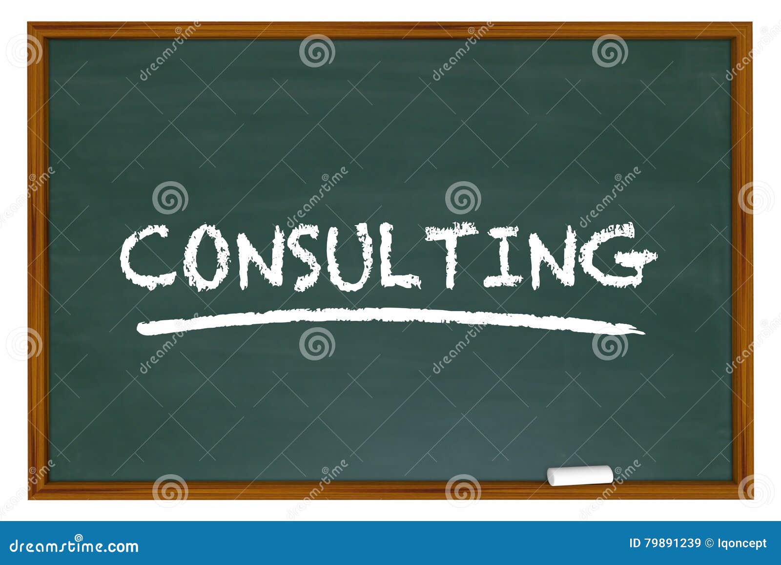 Consulting Chalk Board Word Consultant Training Stock Illustration ...