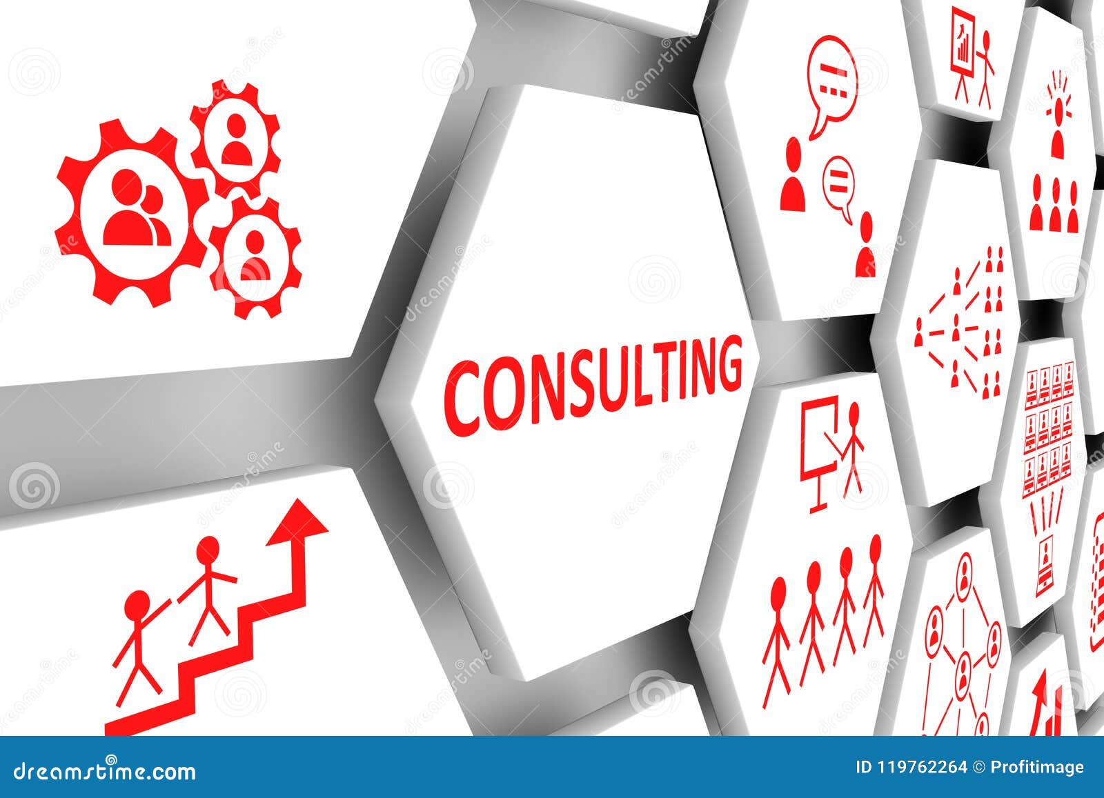 CONSULTING concept stock illustration. Illustration of background ...