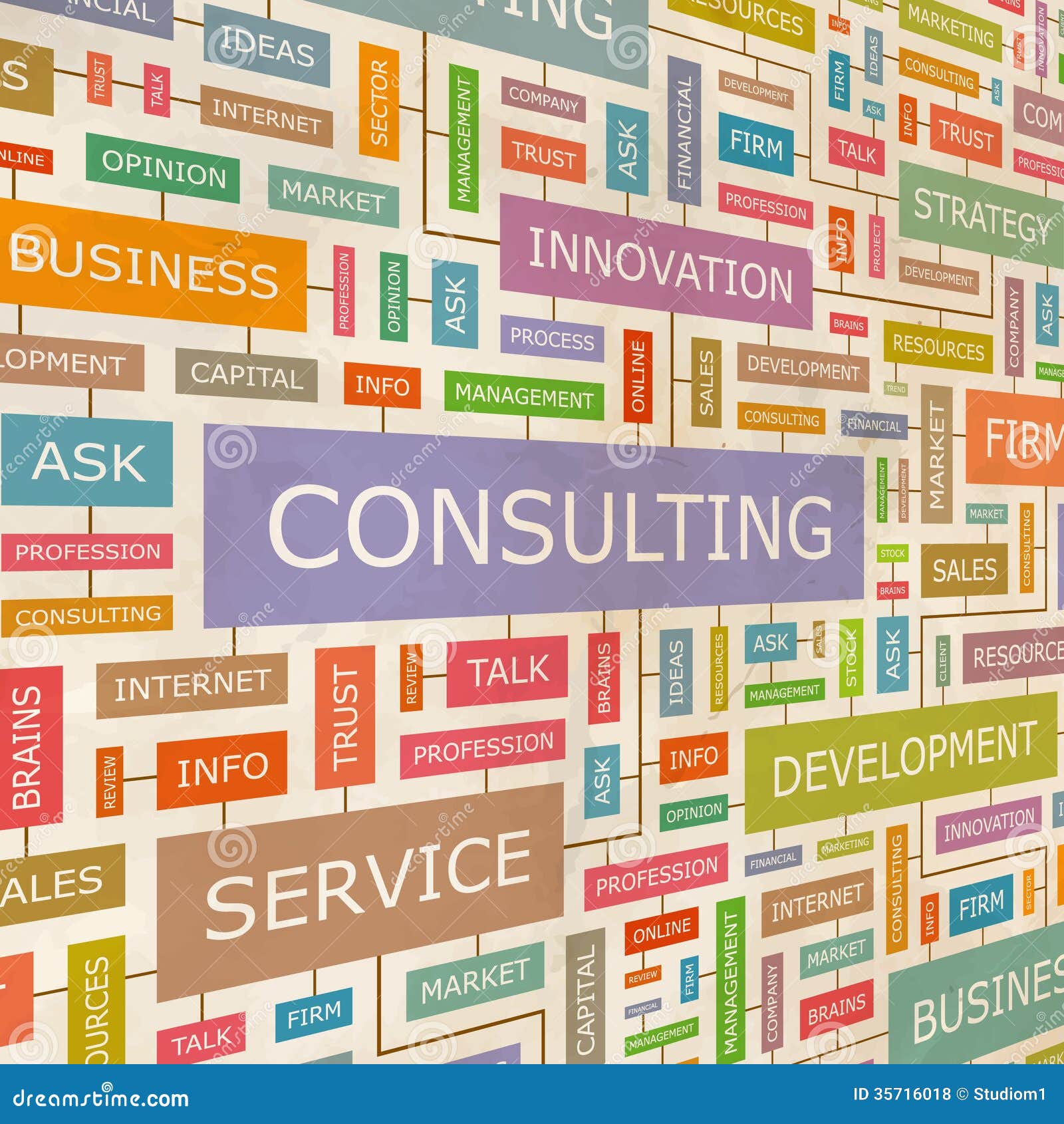 CONSULTING stock vector. Illustration of package, leadership - 35716018