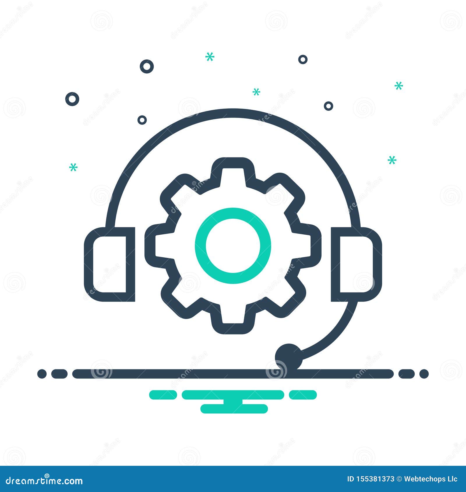 Black Mix Icon for Consulting, Setting and Consulting Stock Vector ...