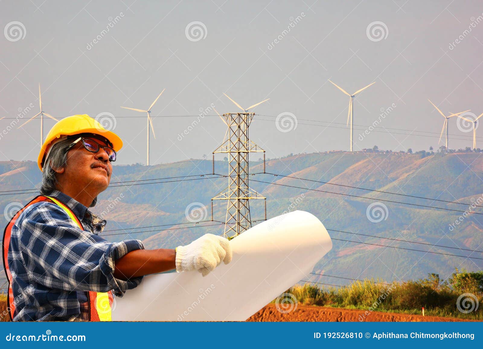 The Consulting Engineer in Safety Form is Checking the Construction of ...