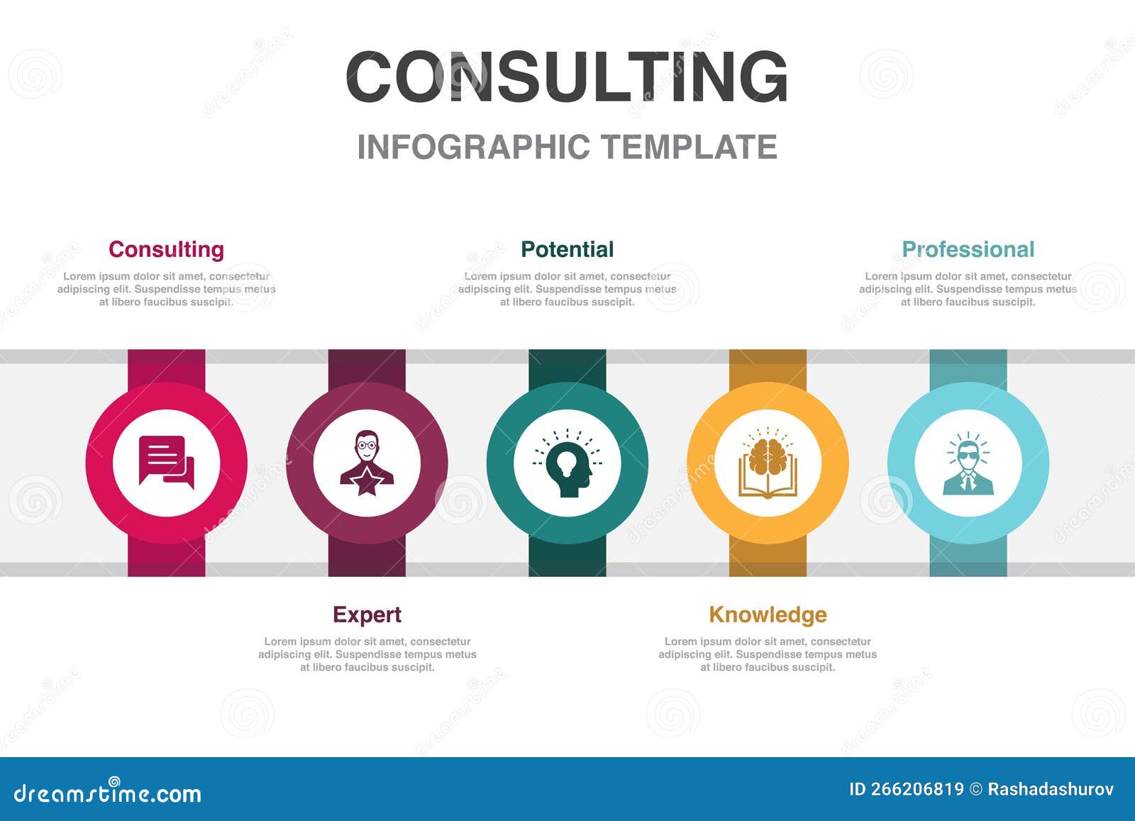 Consulting, Expert, Potential, Knowledge Stock Vector - Illustration of ...