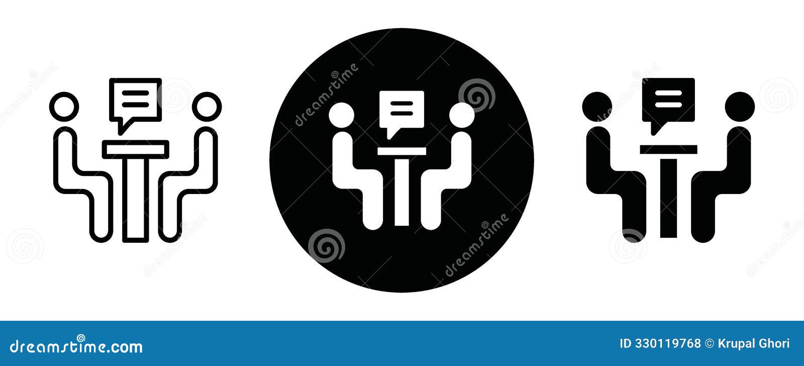 Consulting Outline Icon Collection or Set. Consulting Thin Vector Line ...