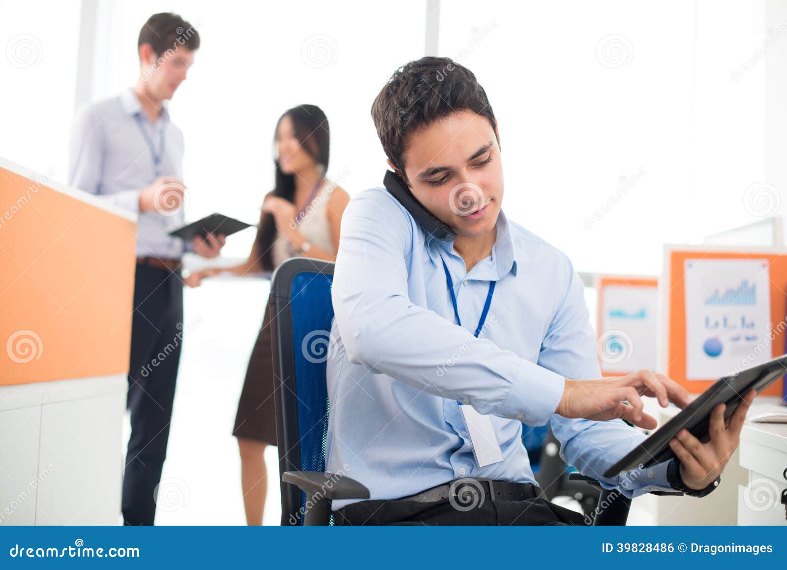 Consulting on the phone stock photo. Image of explain - 39828486