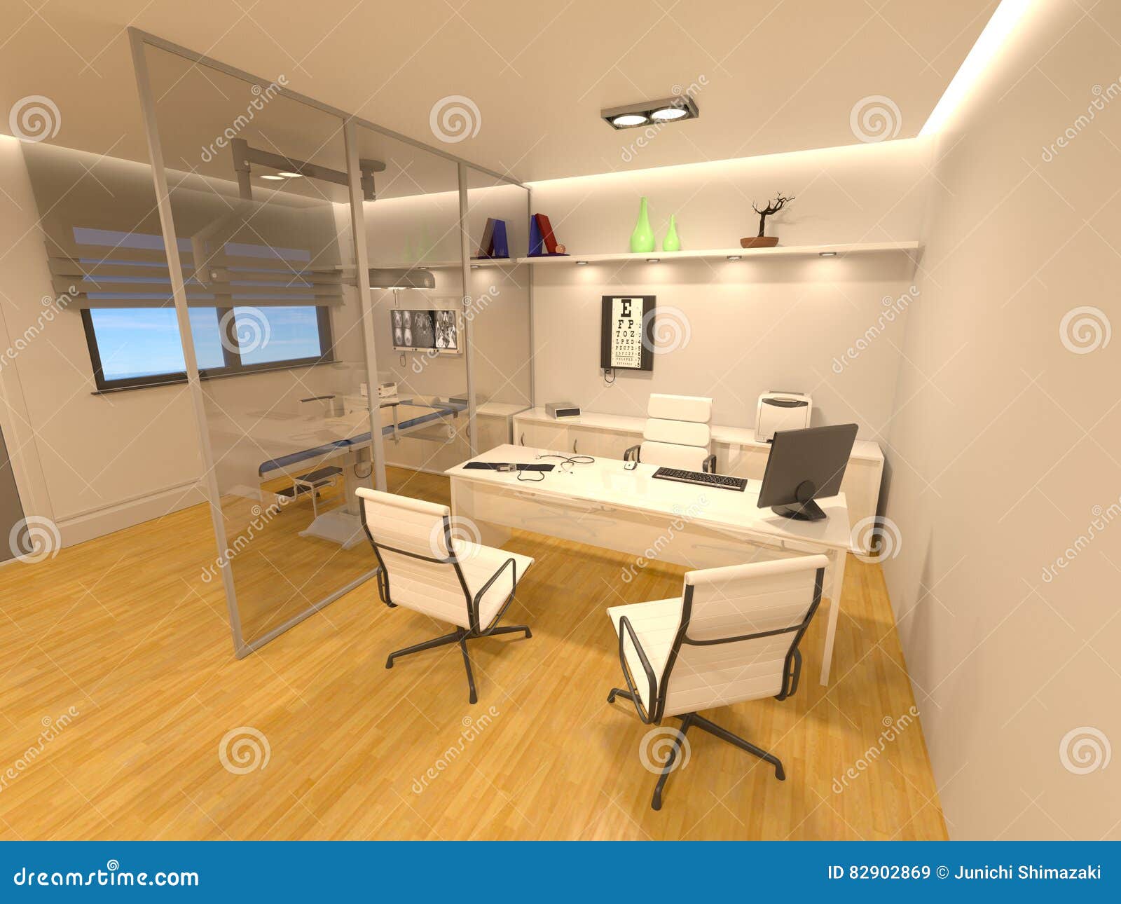 Consulting room stock illustration. Illustration of desk - 82902869