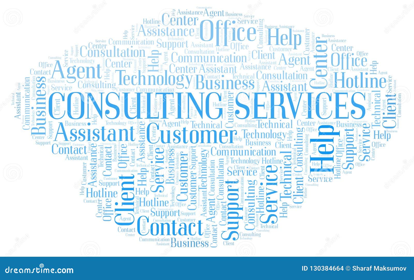 Consulting Services Word Cloud. Stock Illustration - Illustration of ...