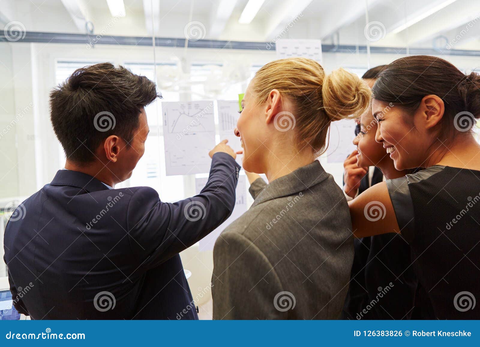 Consulting Team in Business Workshop Stock Photo - Image of office ...