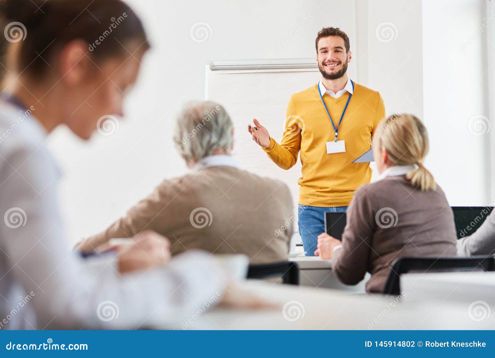 Consulting Training Speaker Stock Photo - Image of working, planning ...