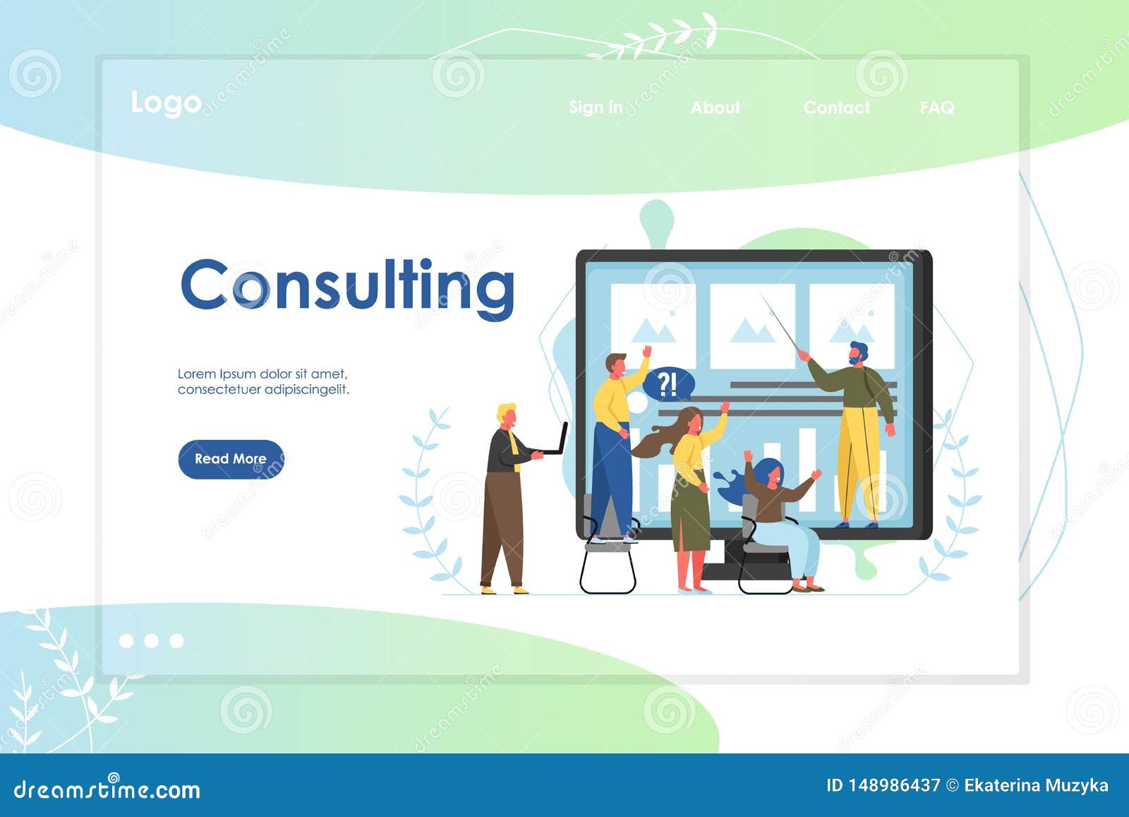 Consulting Vector Icon On White Background. Flat Vector Consulting Icon ...