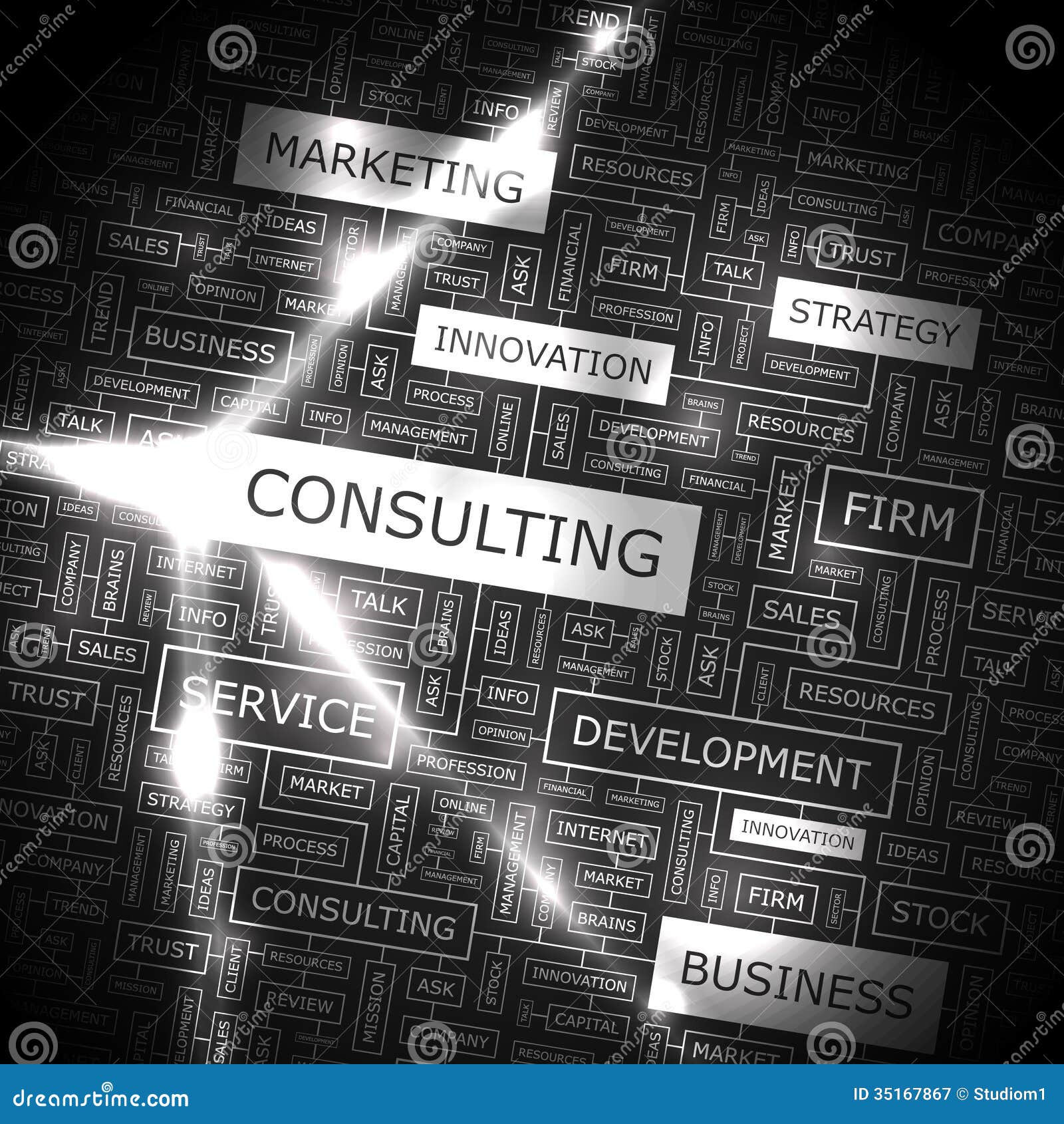 CONSULTING stock vector. Illustration of abstract, financial - 35167867