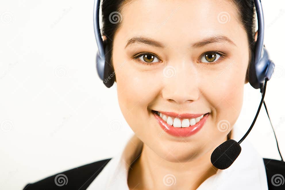 Consultor foto de archivo. Imagen de sonrisa, fondo, hembra - 5712738