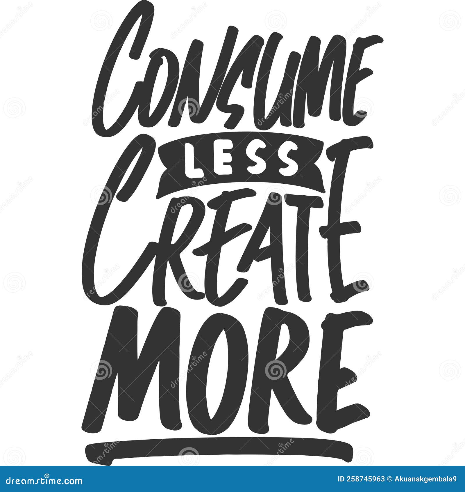 Consume Less Create More Poster. Earth Day Greeting Card, Banner Vector ...