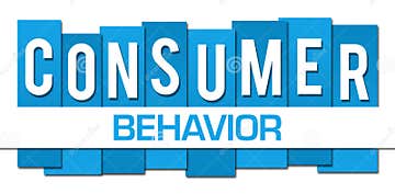 Consumer Behavior Blue Professional Horizontal Stock Illustration ...