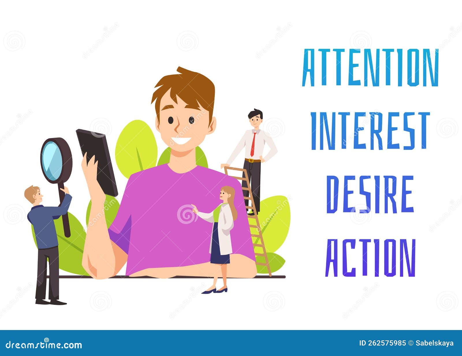 Consumer Behavior and Purchase Decision Process, Vector Illustration ...