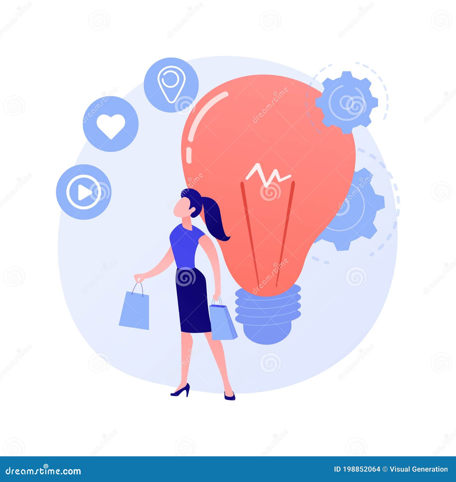 Consumer Behaviour Icon, Black Vector Sign With Editable Strokes ...