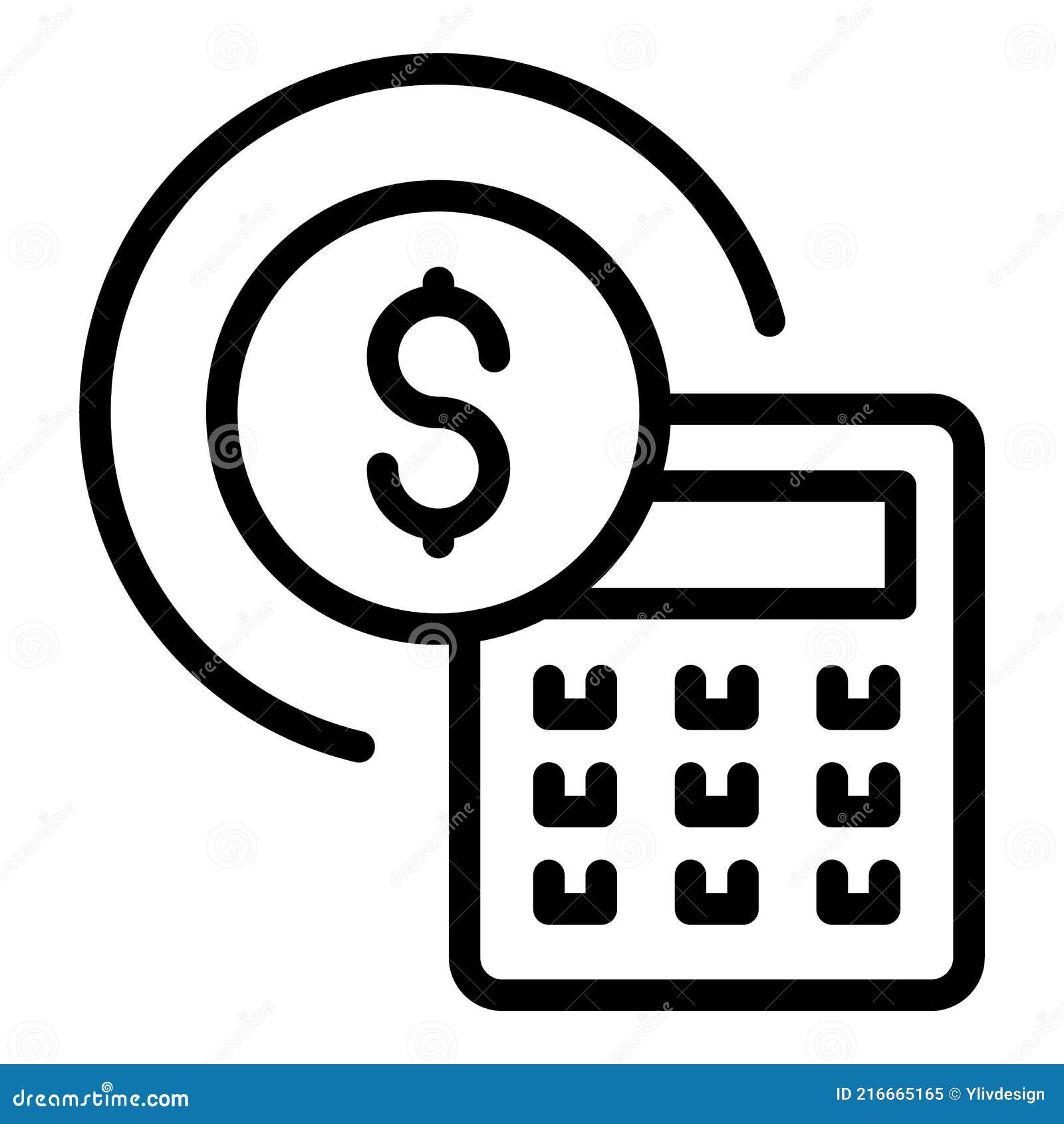 Consumer Budget Icon, Outline Style Stock Vector - Illustration of ...