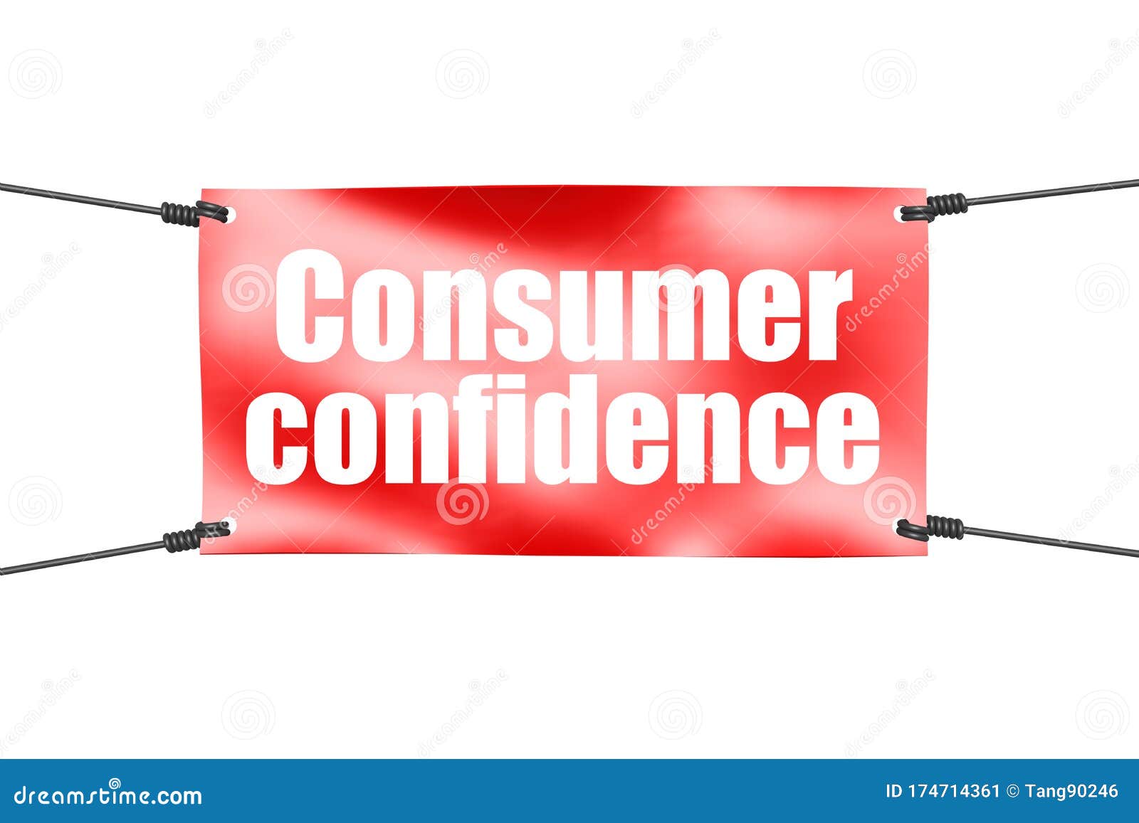 Consumer Confidence Word with Red Banner Stock Illustration ...