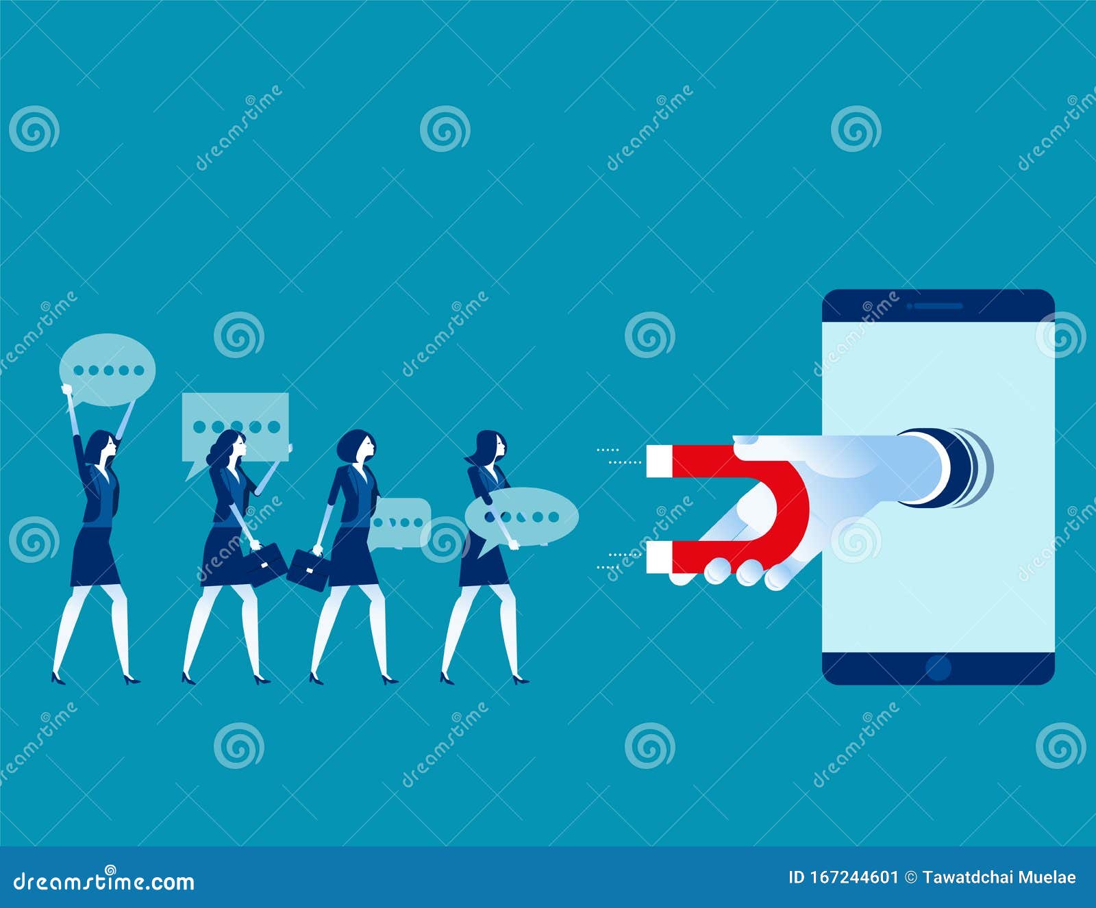 Consumer Data Collection. Concept Technology Vector Illustration ...