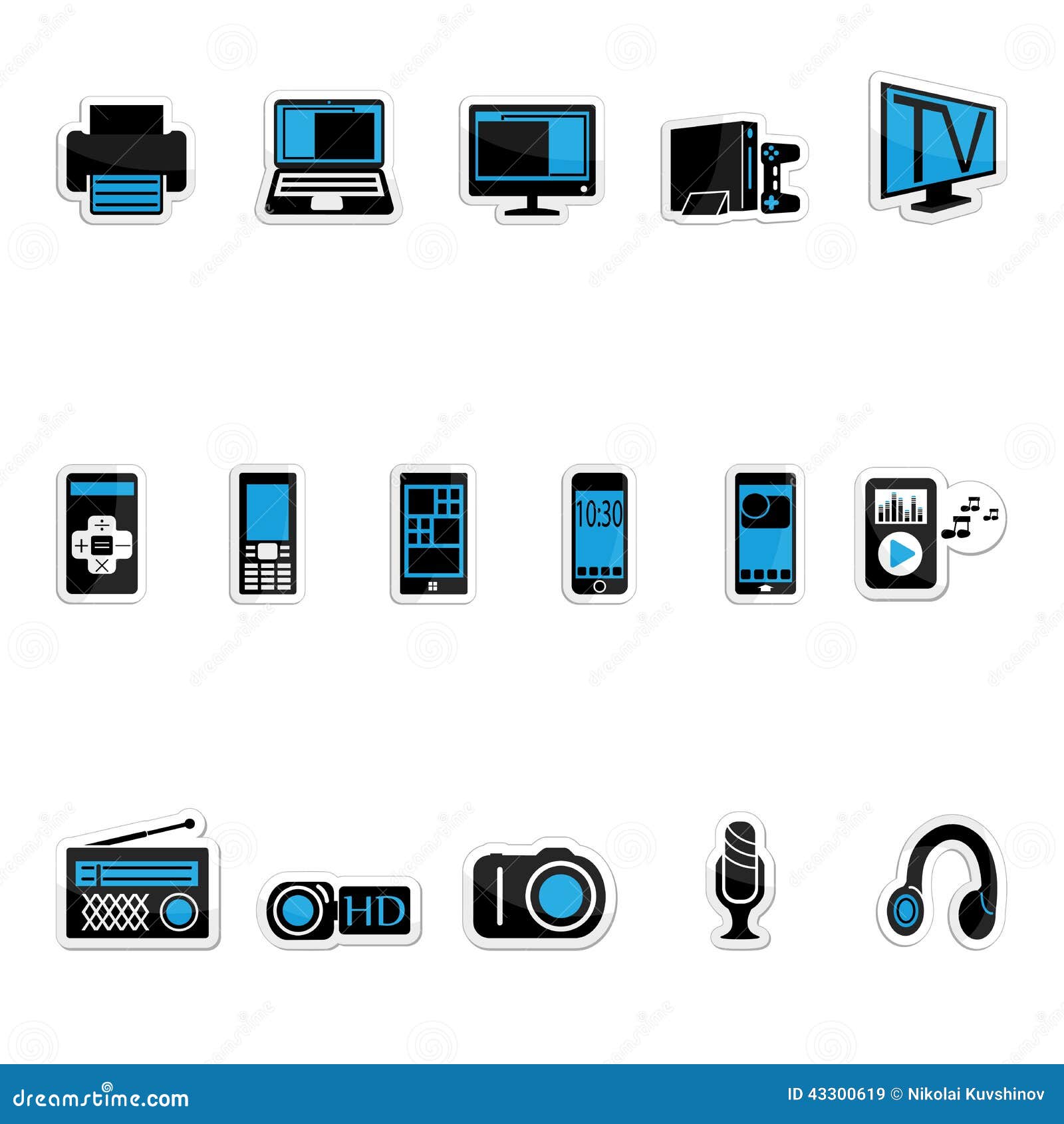 Consumer Electronics Icon Set Stock Illustrations – 381 Consumer ...