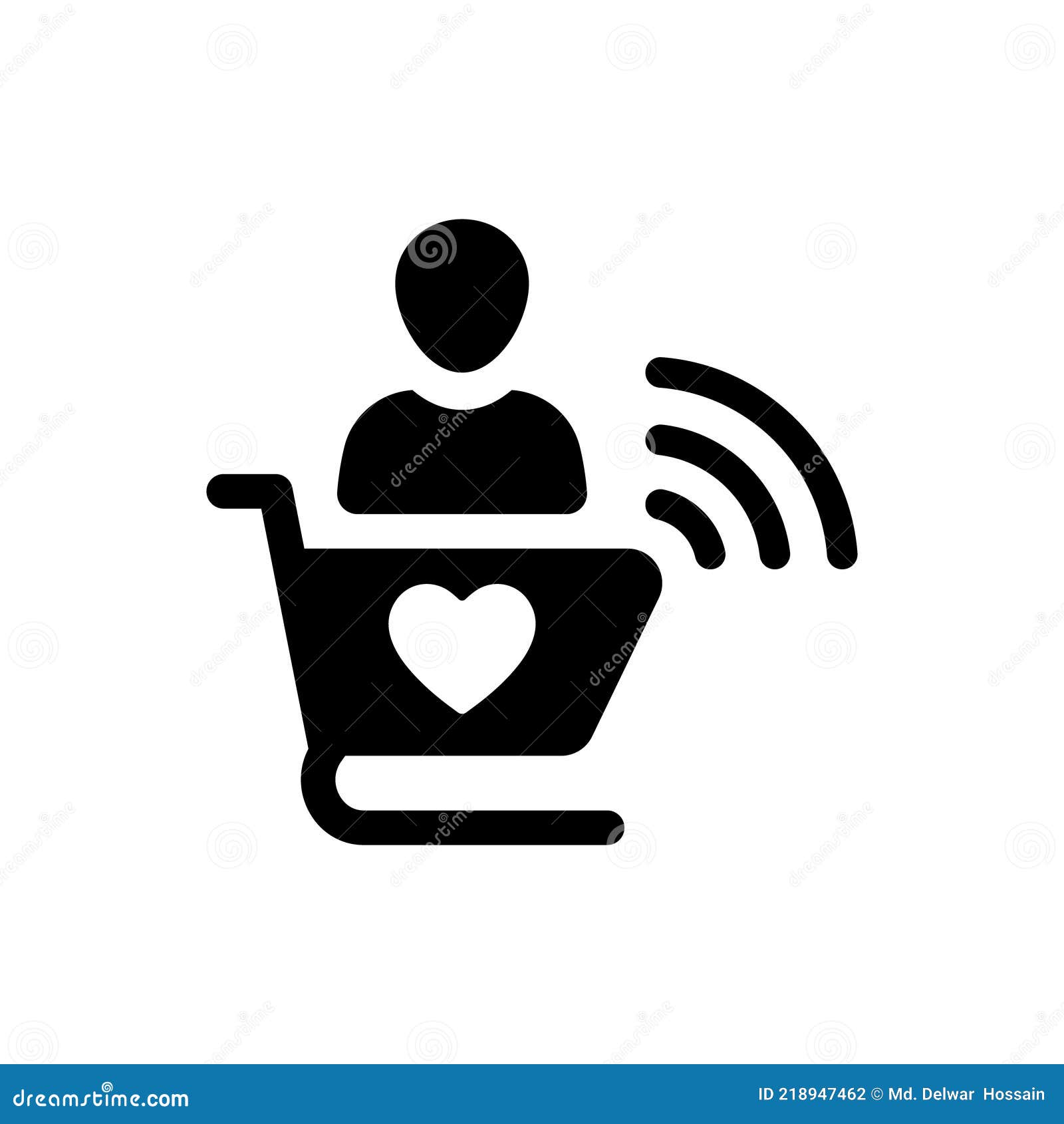 Consumer icon stock vector. Illustration of client, icon - 218947462