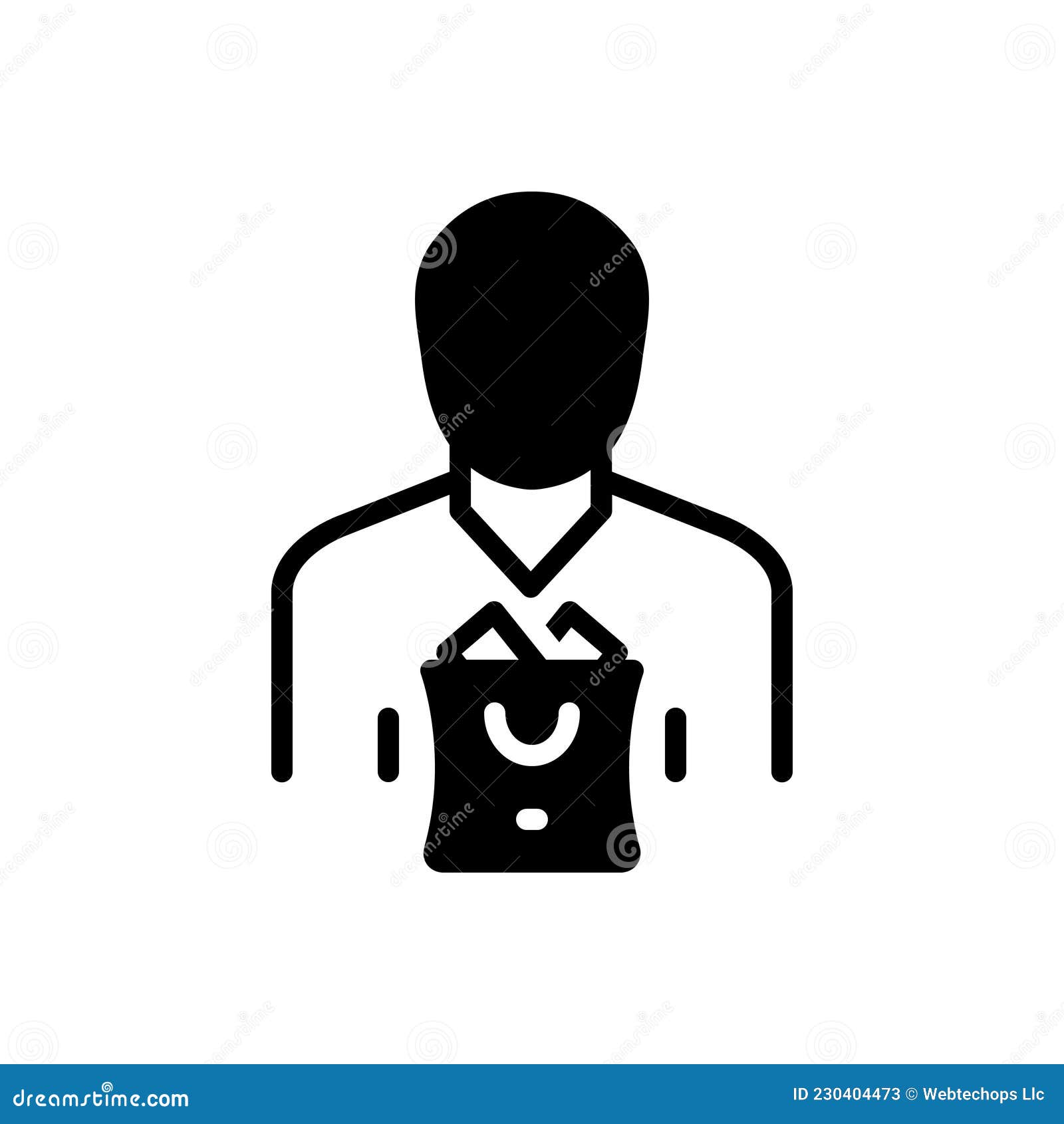 Black Solid Icon for Consumer, User and Purchaser Stock Vector ...