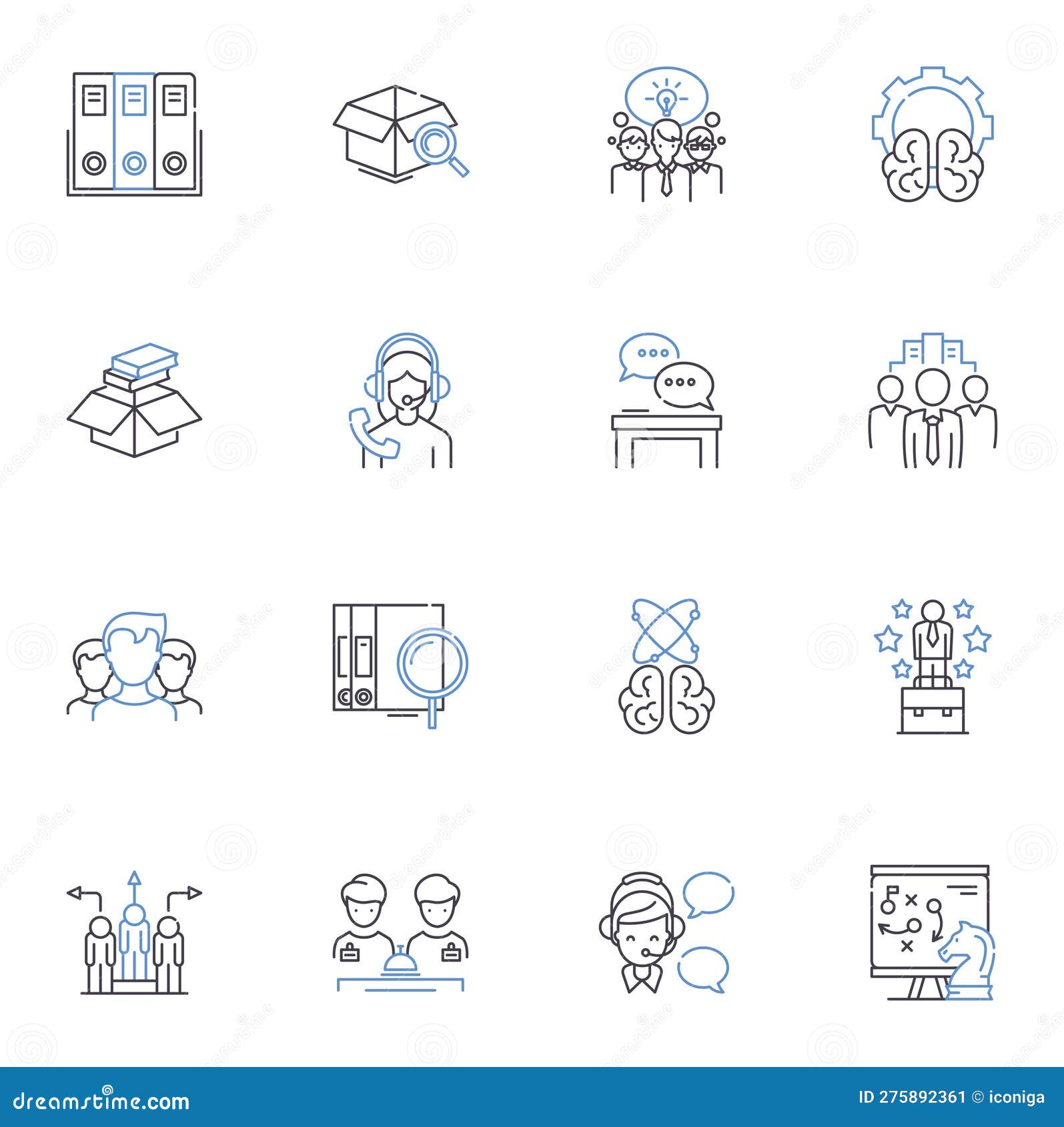 Consumer Insight Line Icons Collection. Perception, Behavior ...