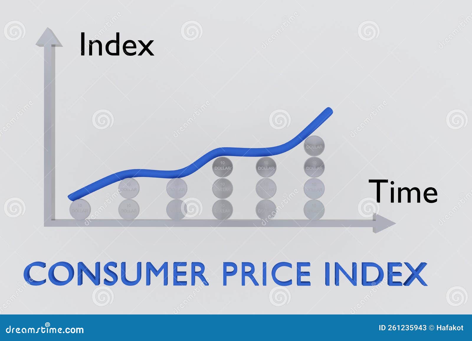 Consumer Price Index Concept Stock Illustration - Illustration of ...