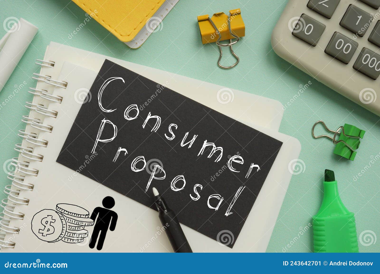 Consumer Proposal is Shown on the Photo Using the Text Stock Image ...