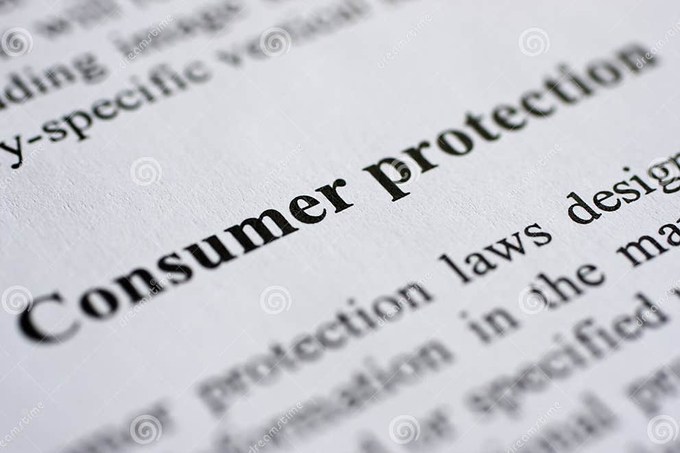 Consumer protection stock image. Image of single, text - 20101725