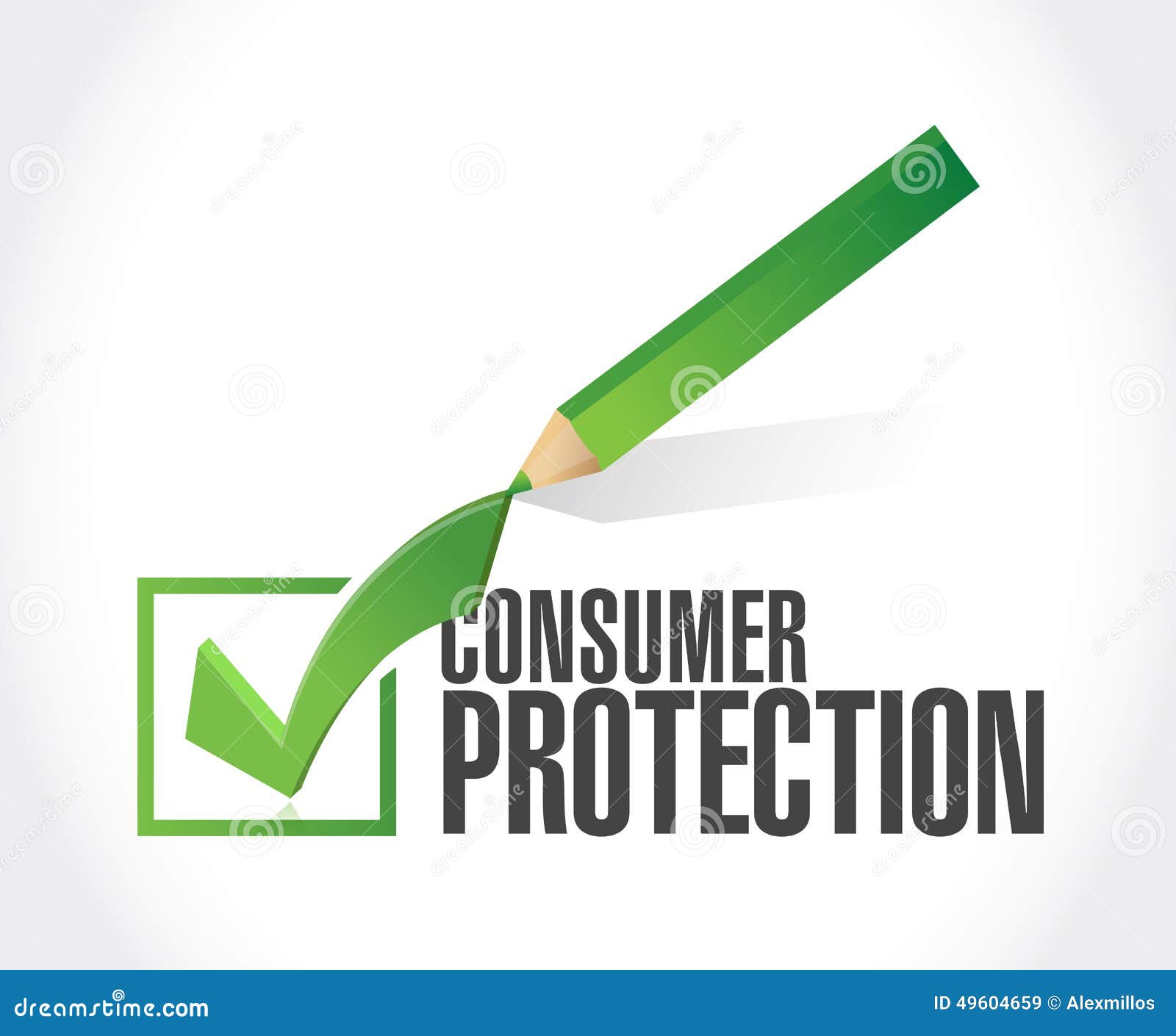 Consumer Protection Checkmark Illustration Stock Illustration ...