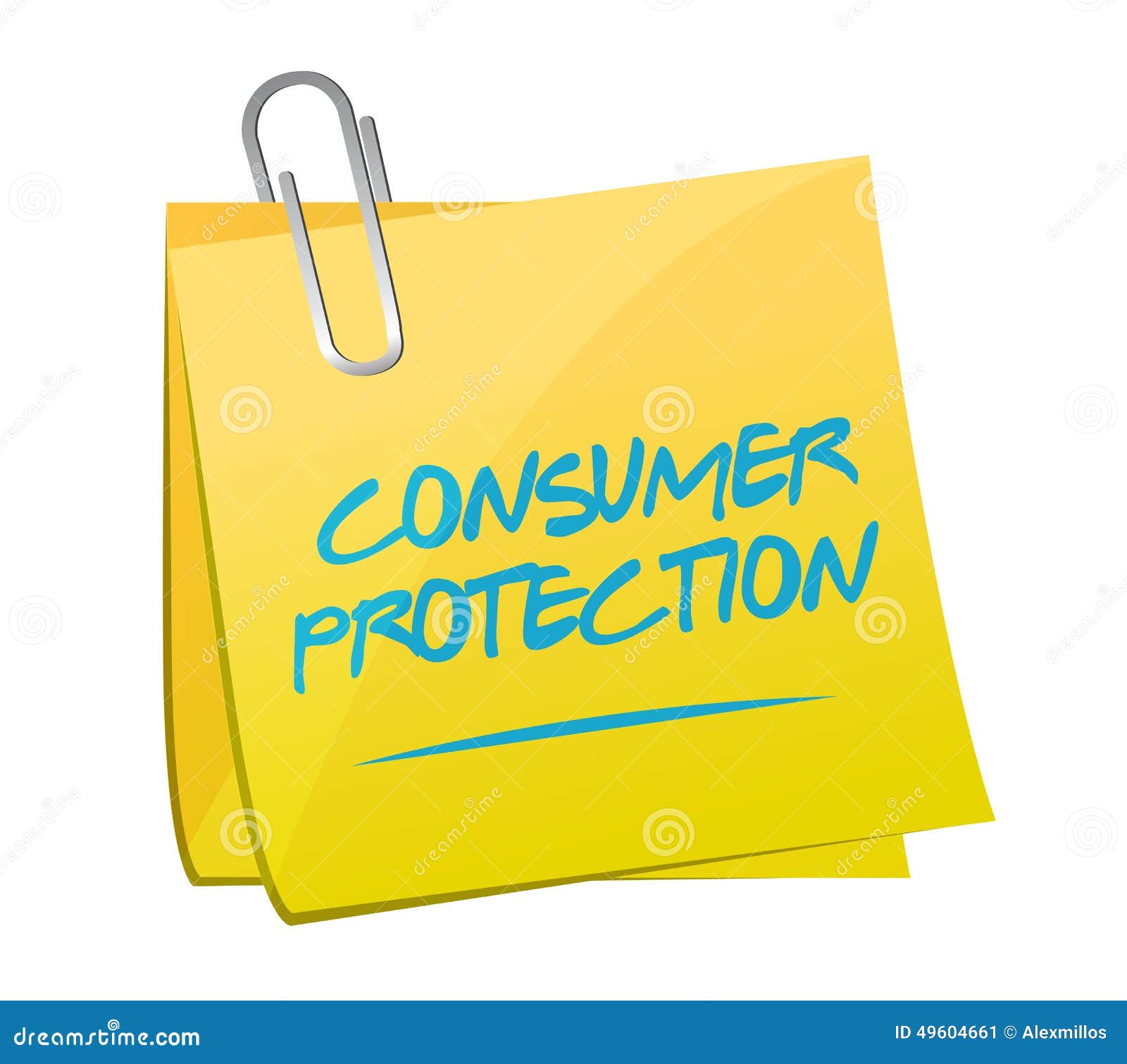 Consumer Protection Memo Illustration Stock Illustration - Illustration ...