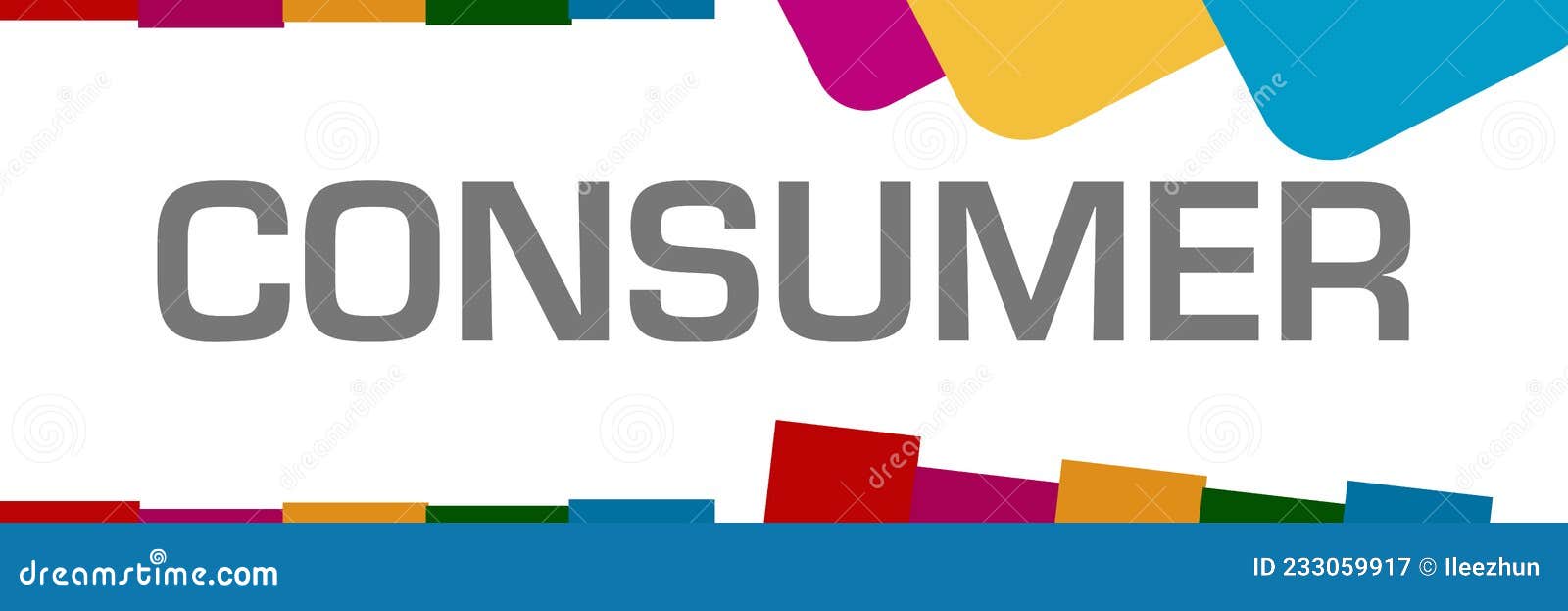 Consumer Random Colorful Horizontal Stock Illustration - Illustration ...