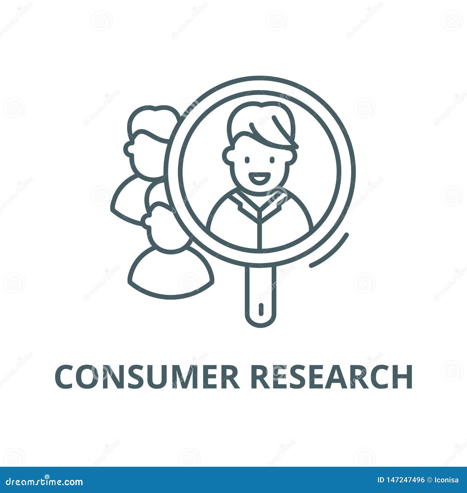 Consumer Research Vector Line Icon, Linear Concept, Outline Sign ... Consumer Research Vector Line Icon, Linear Concept, Outline Sign ...