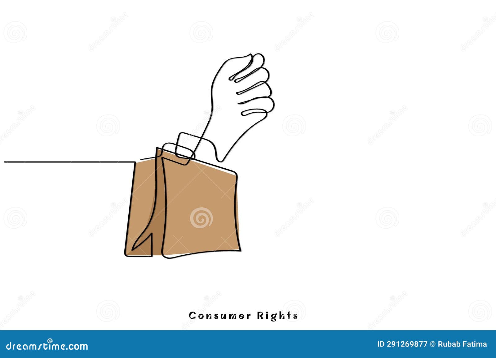 CONSUMER RIGHTS AWARENESS stock vector. Illustration of pious - 291269877