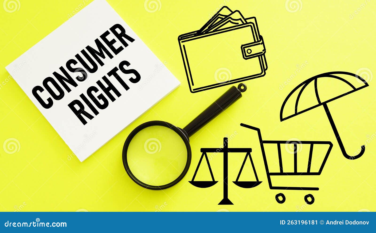 Consumer Rights are Shown Using the Text Stock Image - Image of concept ...