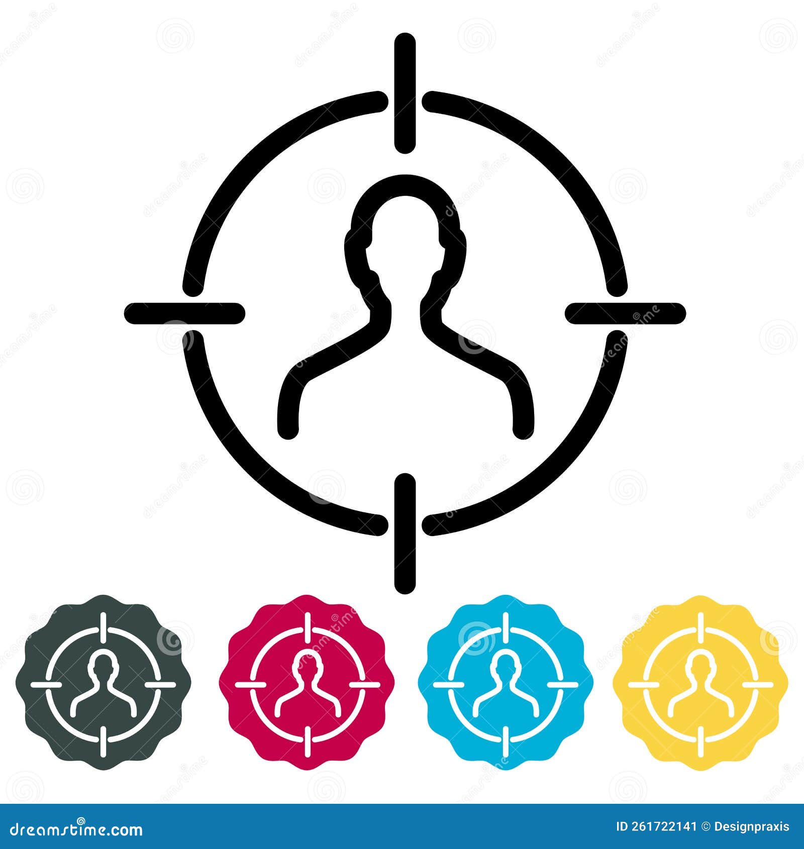 Consumer Service As Focus - Icon Stock Illustration - Illustration of ...