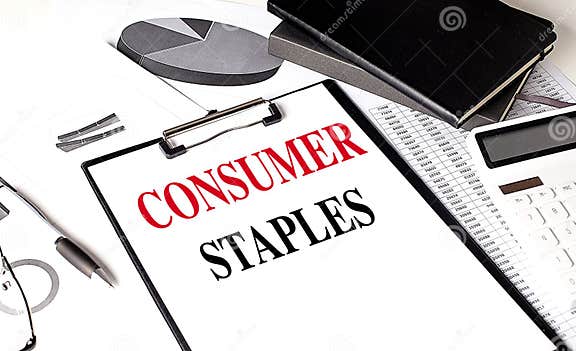 CONSUMER STAPLES Text on Clipboard on Chart with Notebook and ...