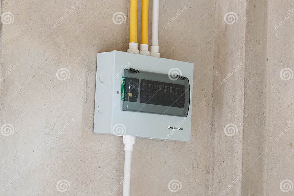 Consumer Unit with Automatic Fuses and Switchboard with Circuit ...