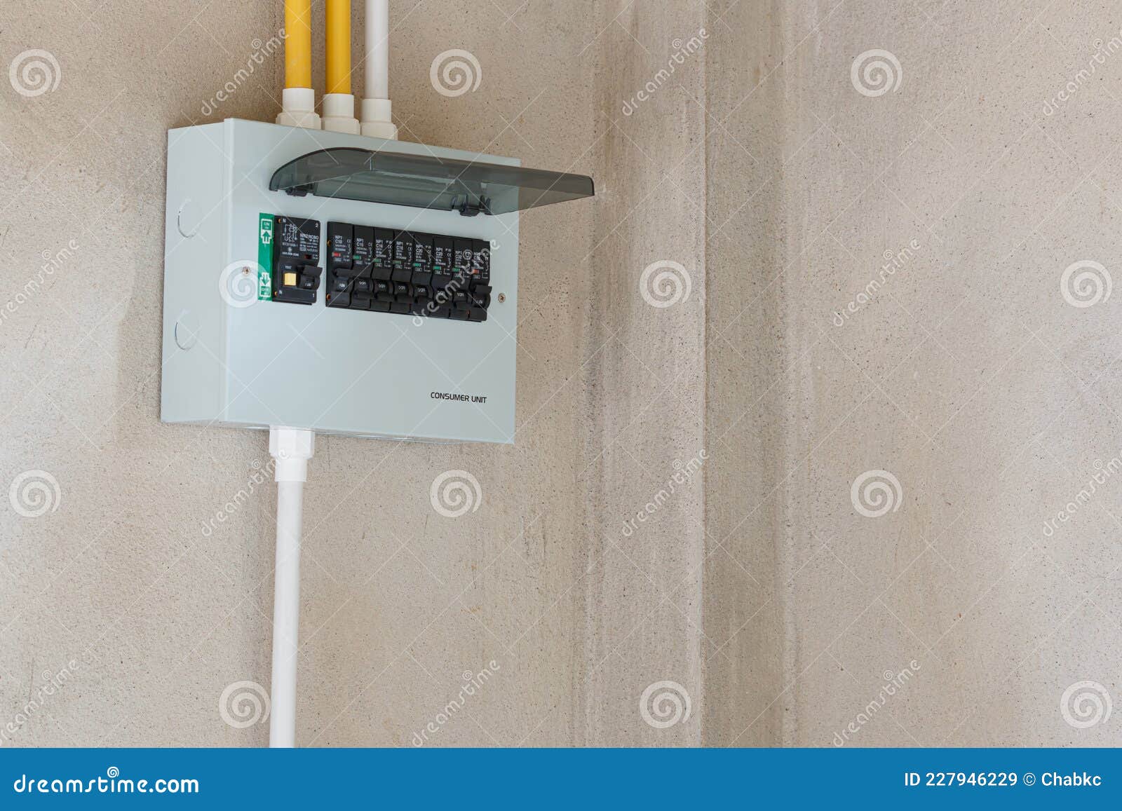 Consumer Unit With Automatic Fuses And Switchboard With Circuit ...