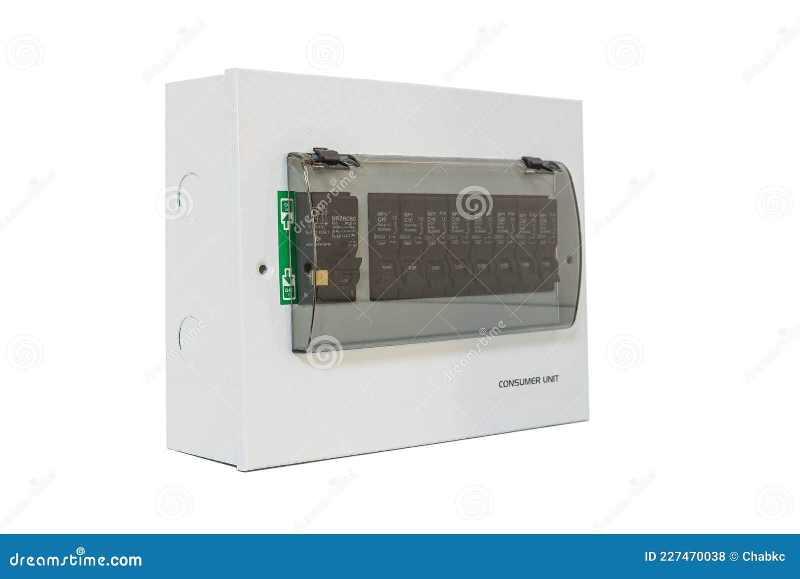 Consumer Unit With Automatic Fuses And Switchboard With Circuit ...