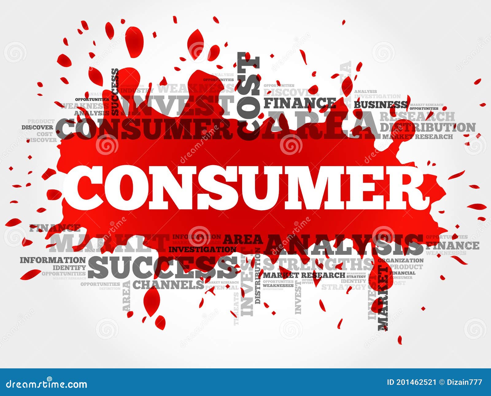 Consumer word cloud stock illustration. Illustration of marketing ...