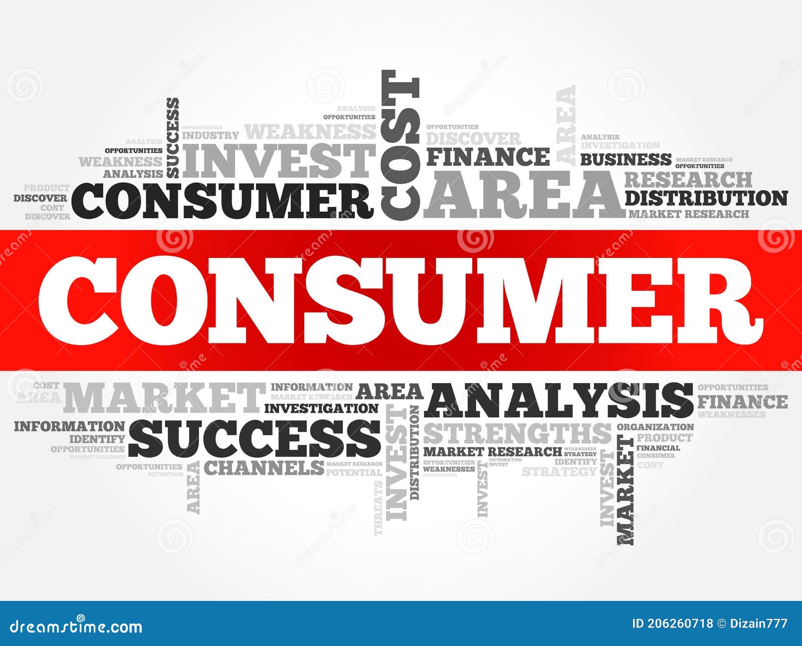Consumer word cloud stock illustration. Illustration of information ...