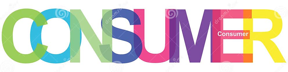 Consumer word stock illustration. Illustration of shopper - 134089789