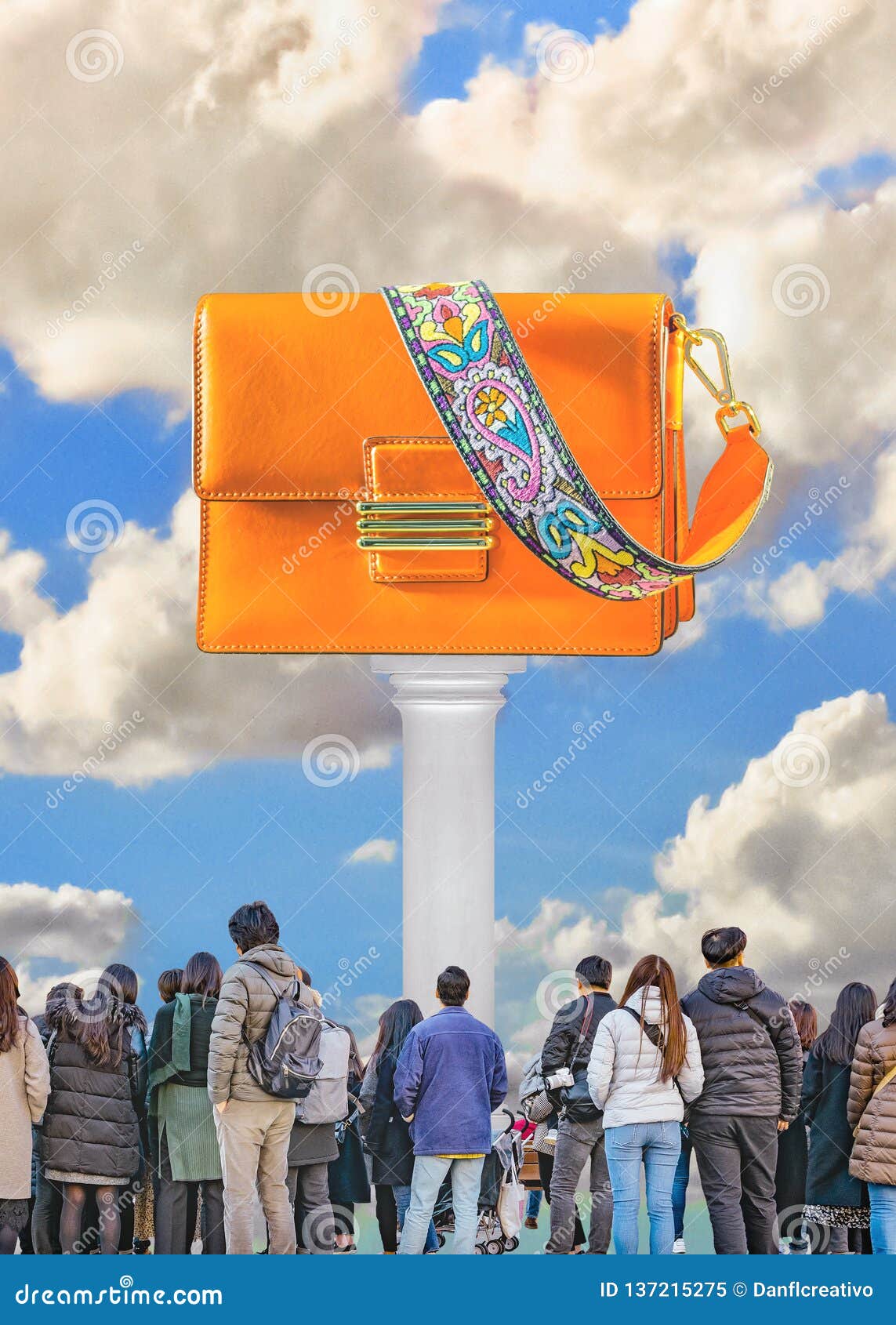 Consumerism Concept Contemporary Collage Art Stock Illustration ...