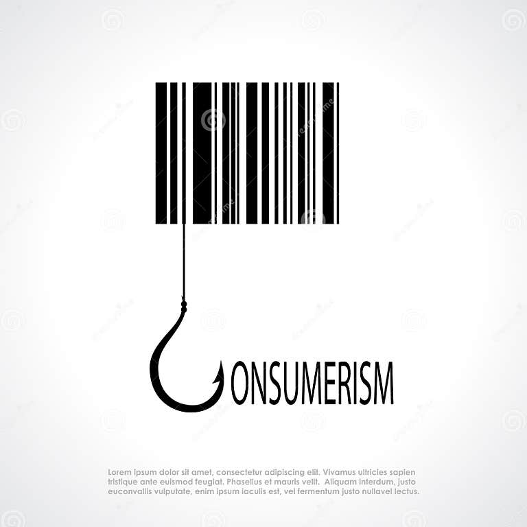 Consumerism poster stock vector. Illustration of angle - 32575756