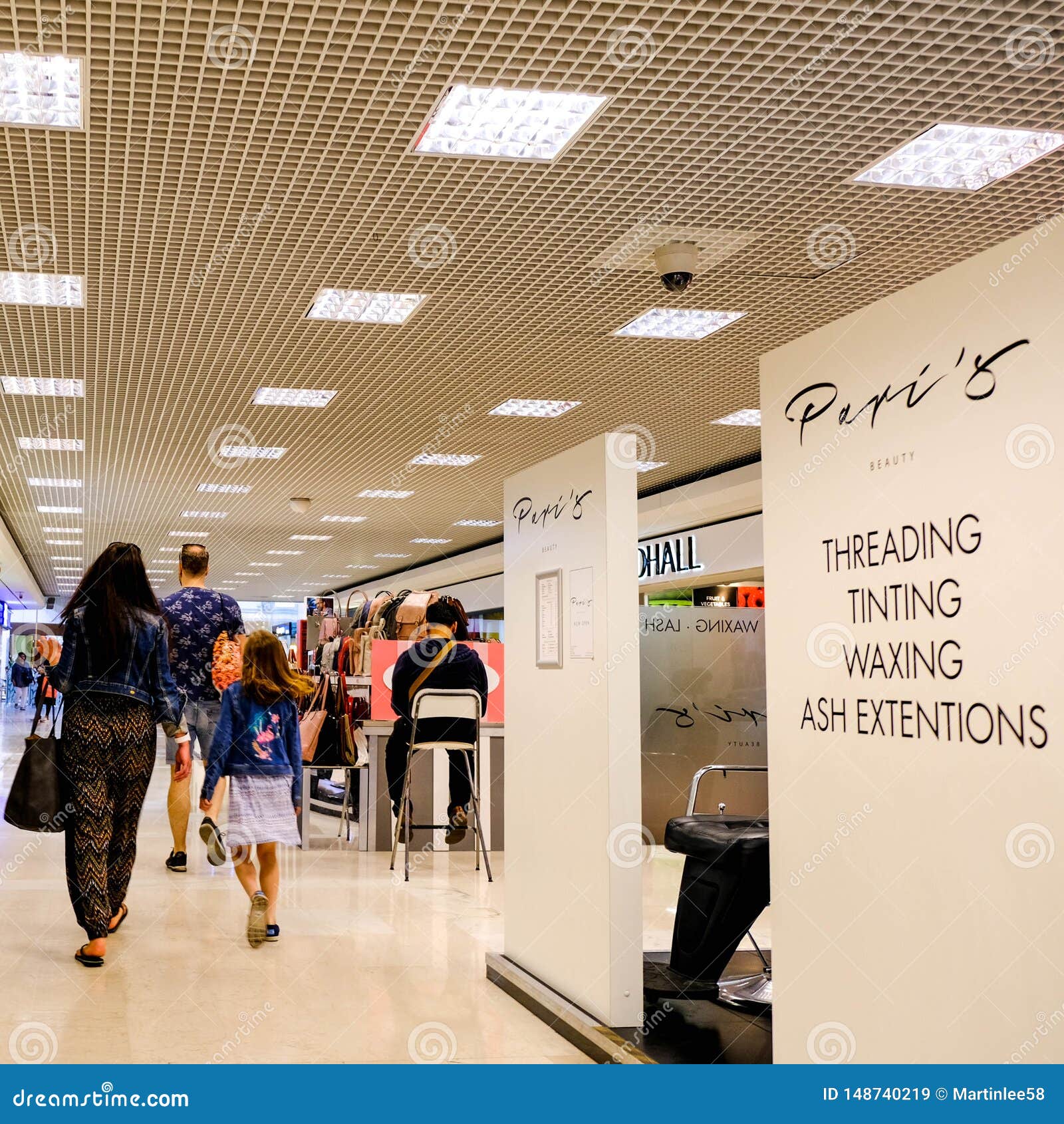 Consumers Walking through a Shopping Mall Editorial Stock Image - Image ...