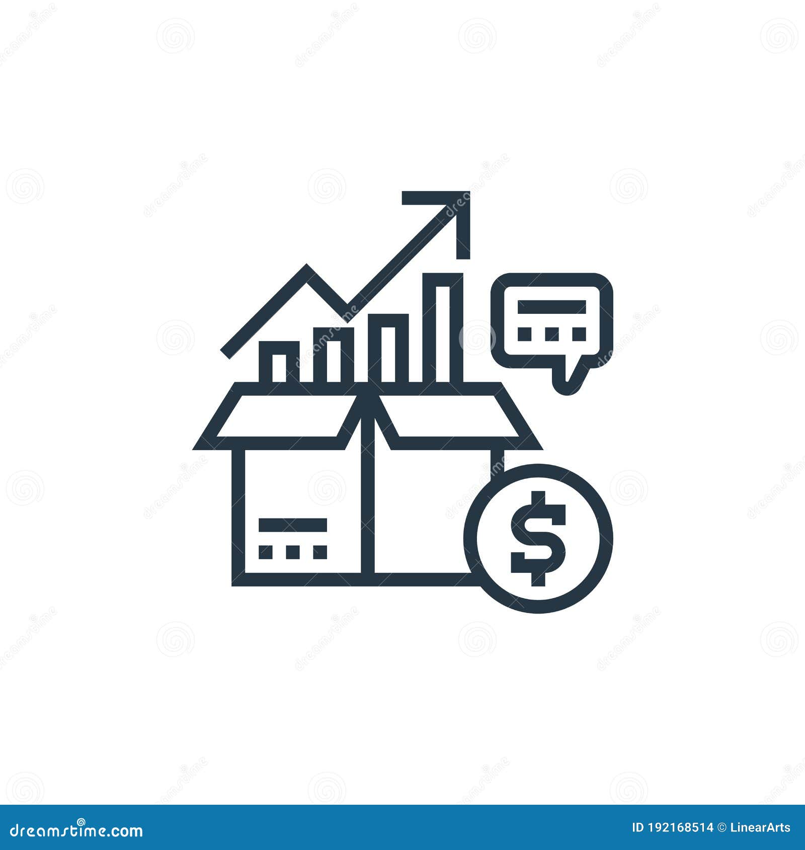 Consumption Icon Vector from Industrial Process Concept. Thin Line ...