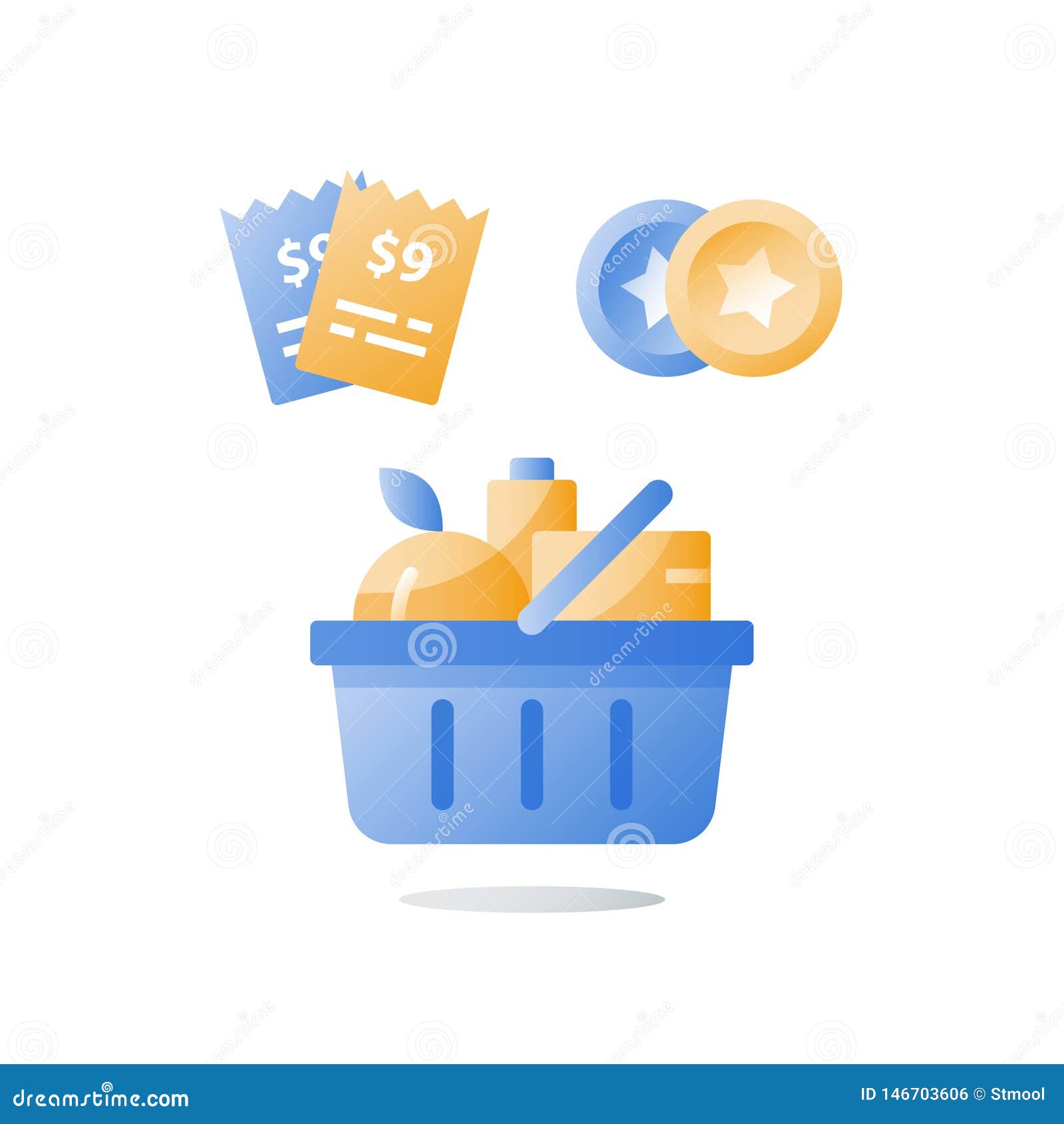 Earn Bonus Points, Till Slip And Full Grocery Basket, Loyalty Program ... Earn Bonus Points, Till Slip And Full Grocery Basket, Loyalty Program ...